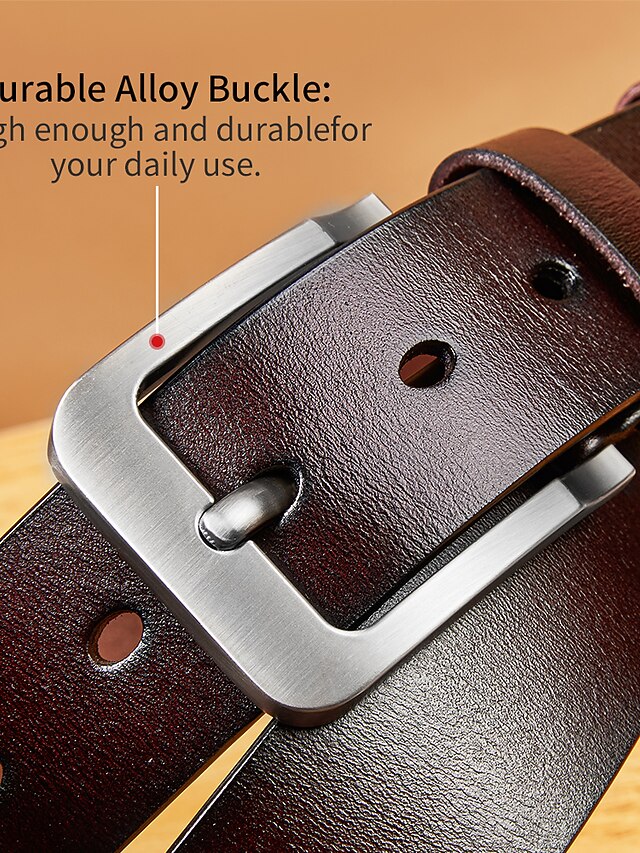 Men's Belt Calf Strap Men's belt Designer Belts Black Coffee Genuine ...