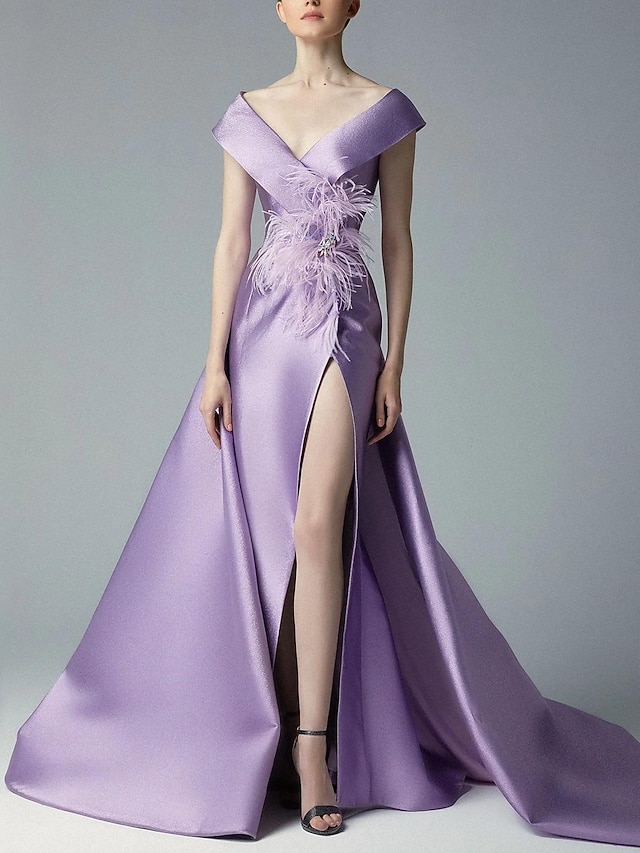 Robe de bal en A Élégante robe prom formelle longueur jusqu'au sol ...