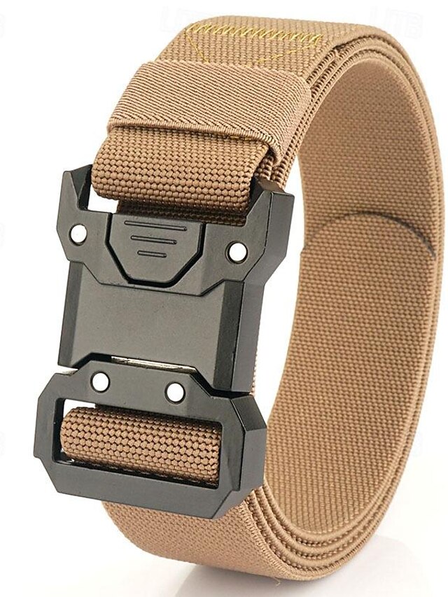Men's Belt Tactical Belt Automatic Buckle Quick-Release Alloy Durable ...