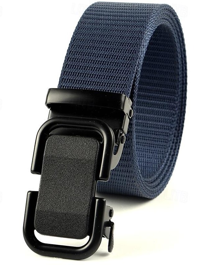 Men's Nylon Belt Outdoor Belt with Metal Buckle Automatic Buckle Nylon ...