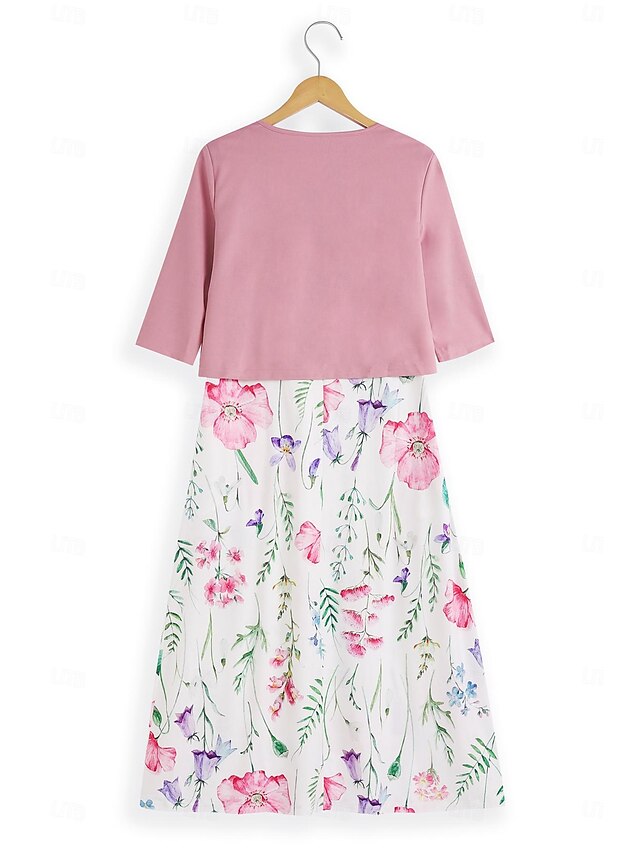 Damen Kleid-Set Casual kleid Kleid drucken Outdoor Täglich Elegant Modisch Tasche Bedruckt ...