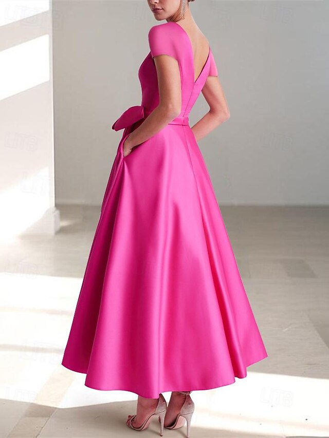 Robe Cocktail A-Ligne Élégante Robe Invitée de Mariage Kentucky Derby ...