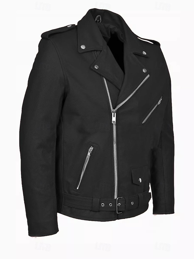 Male Faux Leather Jacket Transition Jacket Biker Jacket Red Leather ...