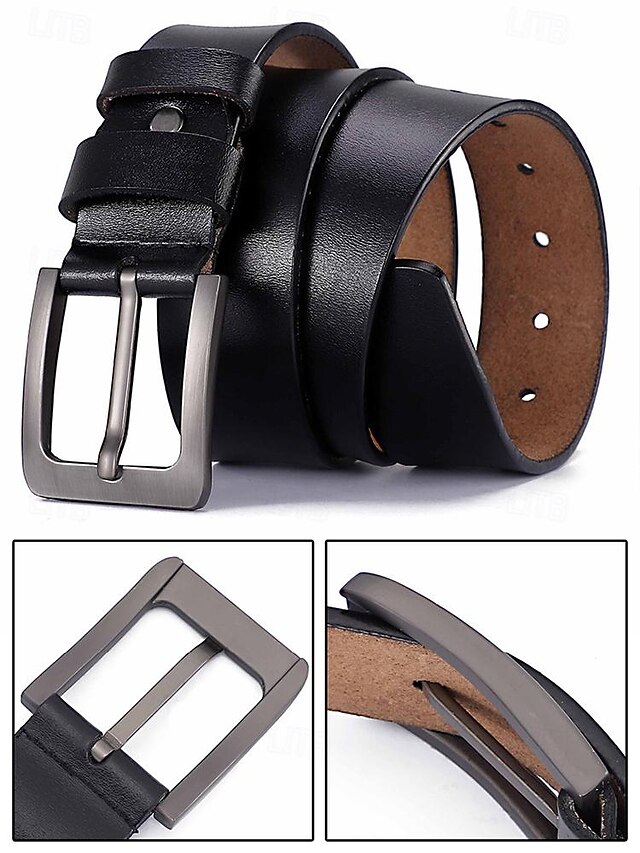 Men's dark brown Black Leather Vintage Fashion 2026 - $22.99