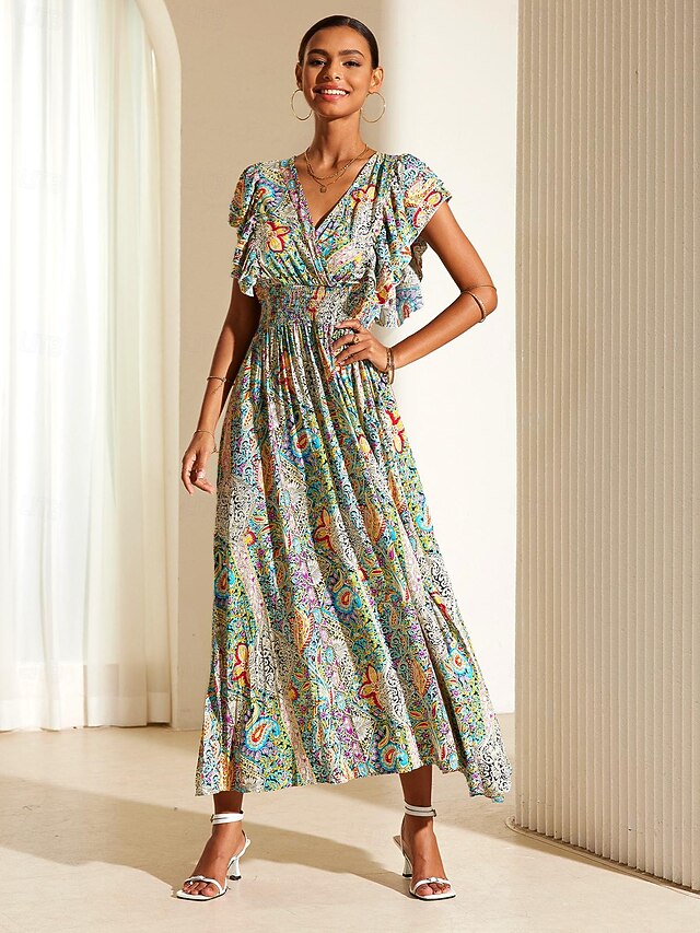 Women's Maxi long Dress Casual Dress Swing Dress Summer Dress Boho ...