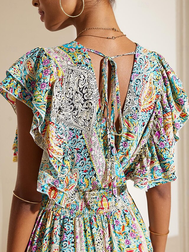 Women's Maxi long Dress Casual Dress Swing Dress Summer Dress Boho ...