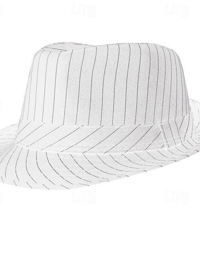 Men's Kentucky Derby Hat Sun Hat Party Hat Dress Hat Black White Cotton ...