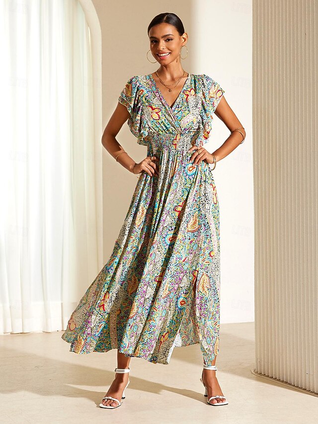 Women's Maxi long Dress Casual Dress Swing Dress Summer Dress Boho ...