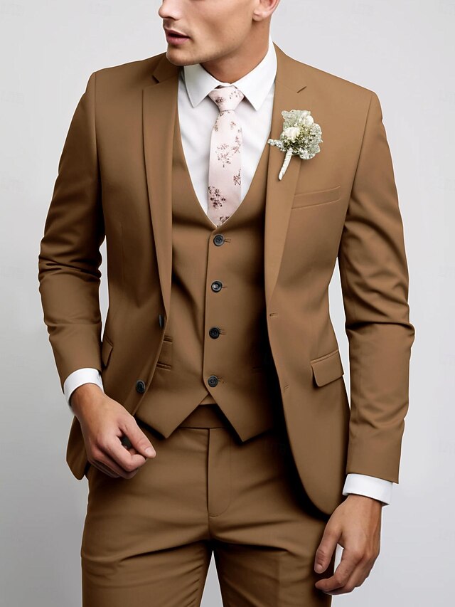 Sage Black Sky Blue Men's Prom Suits Wedding Suits Solid Colored 3 ...