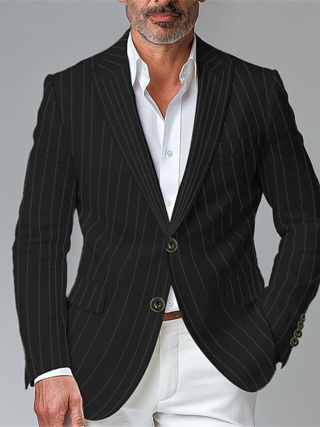 Férfi Blézer Üzleti Koktélparty Menyegző Divat Alkalmi Tavasz & Ősz ...