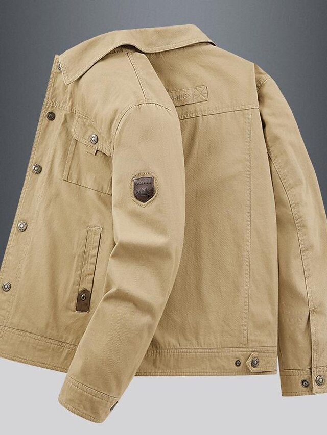 Men's Cargo Jacket Transition Jacket Outdoor Windbreaker Multiple ...