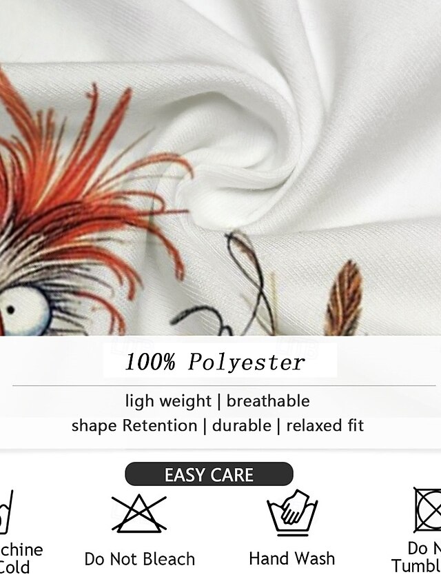 Men's Rooster Funny T Shirt Short Sleeve T shirt 3D Print Crew Neck ...
