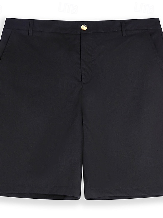 Men's Shorts Linen Shorts Dress Shorts Summer Shorts Zipper Pocket ...