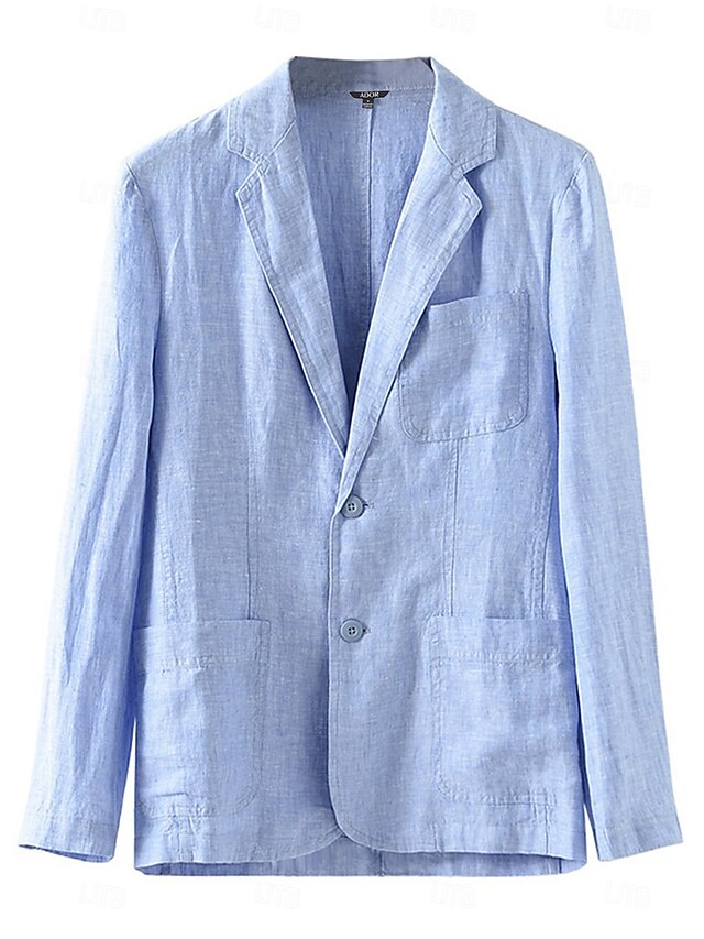 Men's 100% Linen Blazer Mens Linen Jackets Formal Evening Wedding Party ...