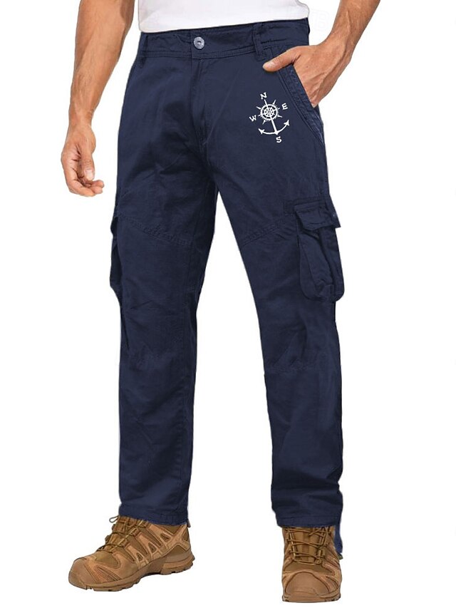 Men's Cargo Pants Cargo Trousers Work Pants Multi Pocket Graphic ...