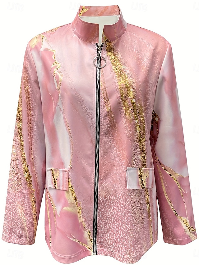 Women's Casual Jacket Adjustable Solid Color Comfortable Fashion ...