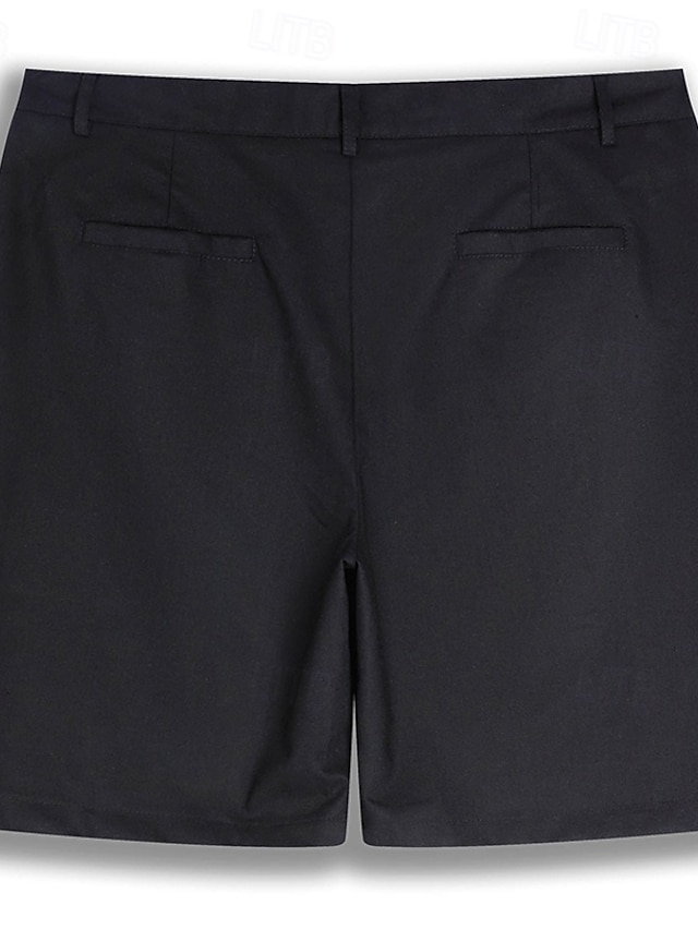 Men's Shorts Linen Shorts Dress Shorts Summer Shorts Zipper Pocket ...