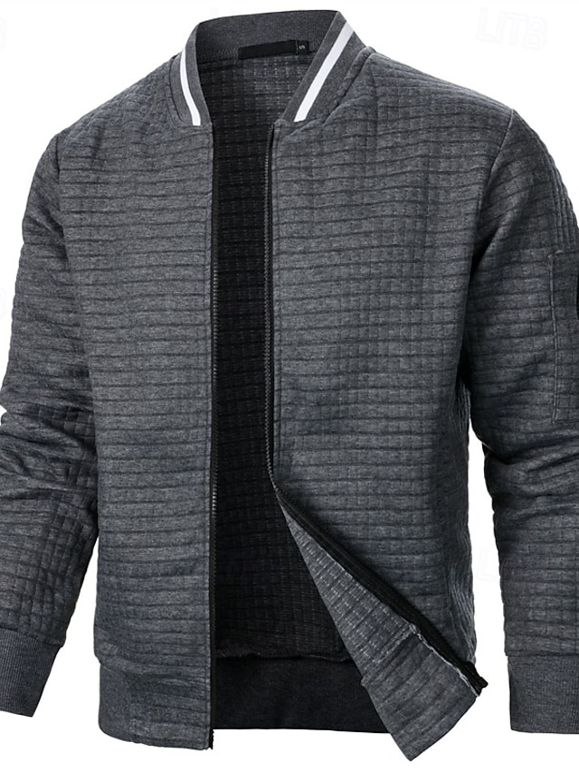 Men's Lightweight Jacket Waffle Jacket Summer Jacket Transition Jacket ...
