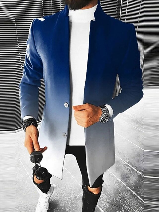 Men's Gradual Winter Coat Overcoat Coat Warm Comfortable Breathable ...