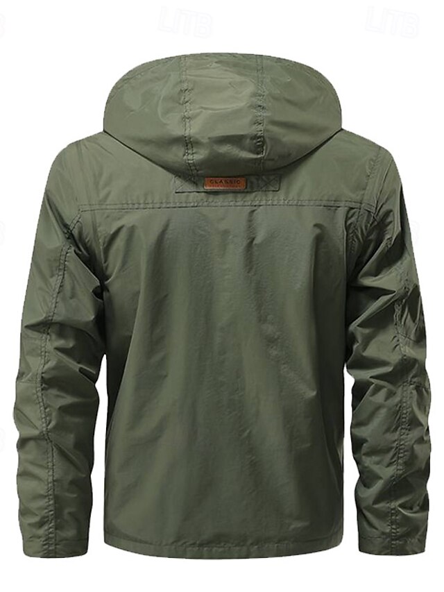 Men's Hiking Jacket Tactical Jacket Windcheater Jacket Sports Outdoor ...