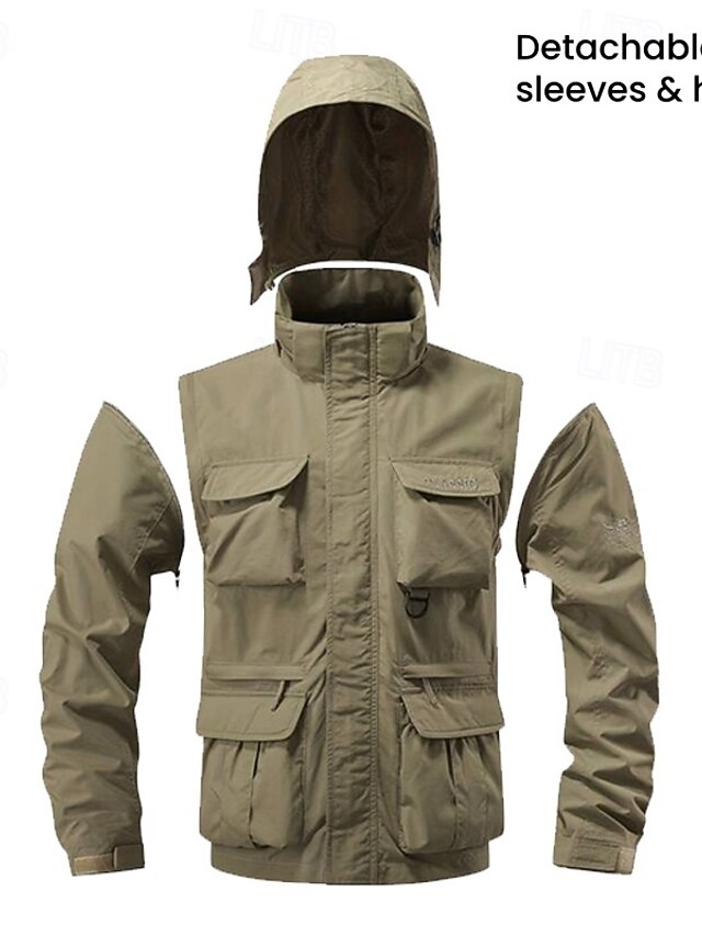 Men's Hiking Jacket Tactical Jacket Windcheater Jacket Sports Outdoor ...