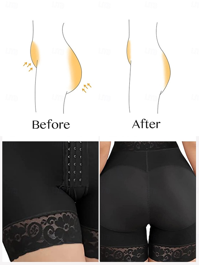 Women's Lace Body Shaper for Women Butt Lifting Shapewear Tummy Control ...