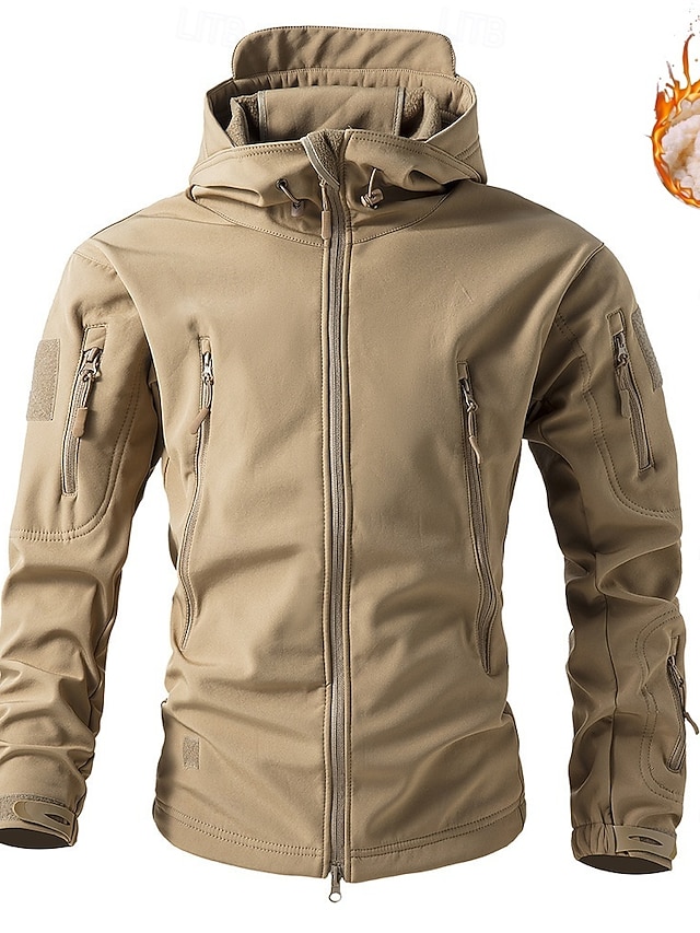 Men's Outdoor Jacket Hiking Jacket Tactical Jacket Outdoor Rain ...