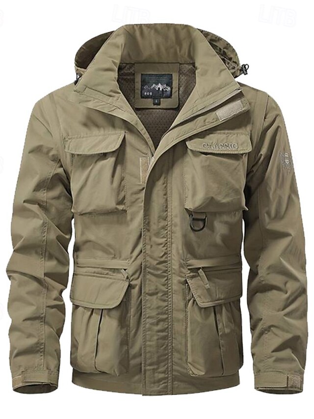 Men's Hiking Jacket Tactical Jacket Windcheater Jacket Sports Outdoor ...
