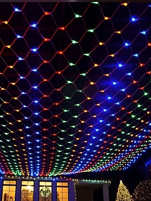 LED Net String Light IP65 6Mx4M 3Mx2M Led Flexible Net Fairy String ...
