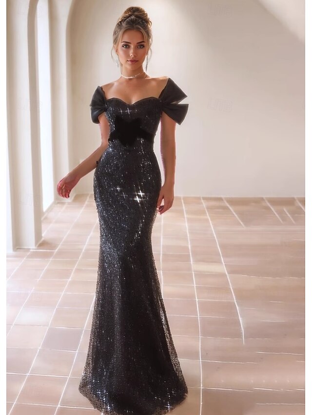 Robe de bal A-Line soirée vintage robe formelle longueur sol manches ...