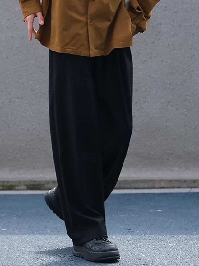 Men's Graduation Dress Pants Trousers Chinos Buttons Pocket Plaid ...