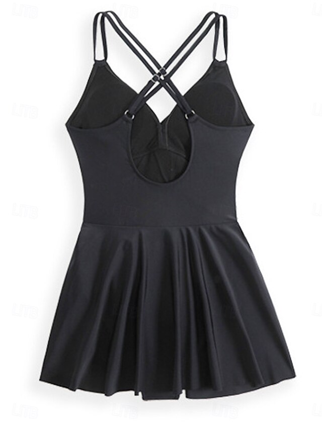 Women's Swimwear Swimdresses One Piece Tankini Swimsuit Backless Tummy ...