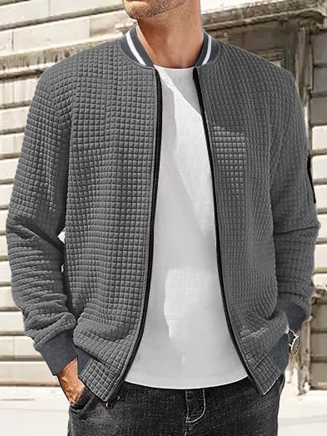 Men's Lightweight Jacket Waffle Jacket Summer Jacket Transition Jacket ...