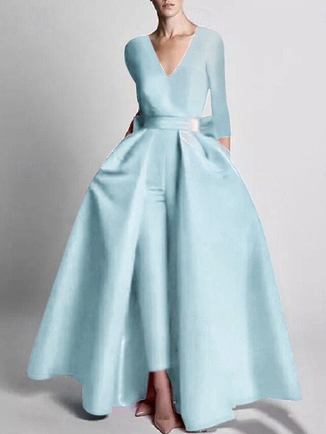 Two Piece Jumpsuits Evening Gown Elegant Dress Wedding Wedding Guest ...