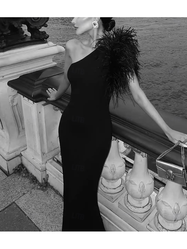 Mermaid / Trumpet Evening Gown Elegant Dress Wedding Black Tie Gala ...