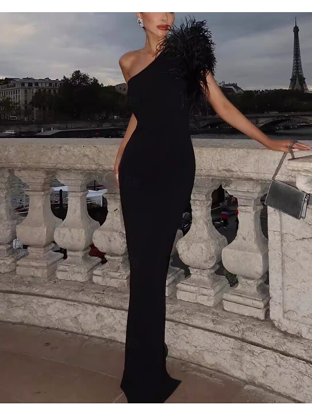 Mermaid / Trumpet Evening Gown Elegant Dress Wedding Black Tie Gala ...