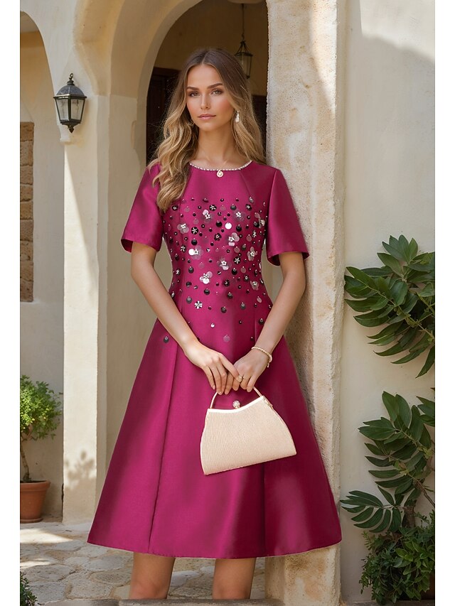 Rochii de cocktail tip A-Line Rochie elegantă Rochie pentru invitați la ...