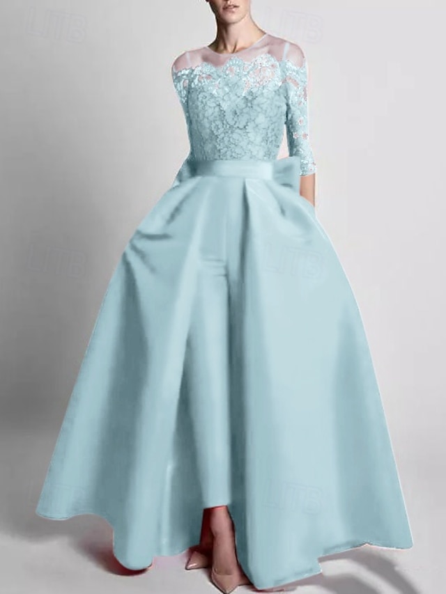 Jumpsuits Evening Gown Elegant Dress Wedding Guest Wedding Party Floor ...