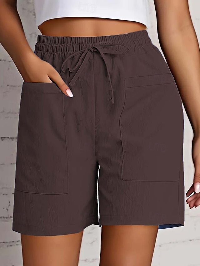 Women's Bermuda Shorts Slacks Comfort Casual / Sporty Short High Waist ...