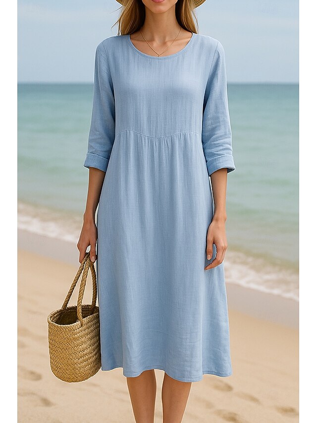 Mujer Mini vestido Vestido informal Vestido de verano Elegante Básico Moderno Vacaciones ...