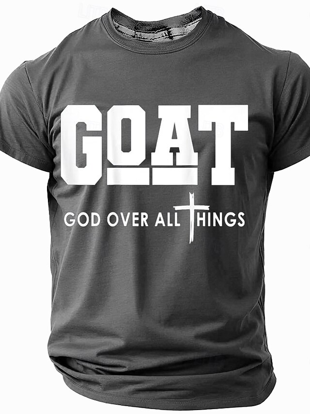 Easter Men's Funny GOD T Shirt Short Sleeve T shirt 3D Print Crew Neck ...