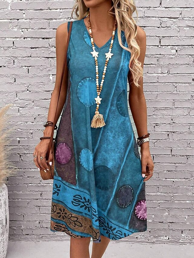 Women's Mini Dress Sundress A Line Dress Summer Dress Vacation Casual ...