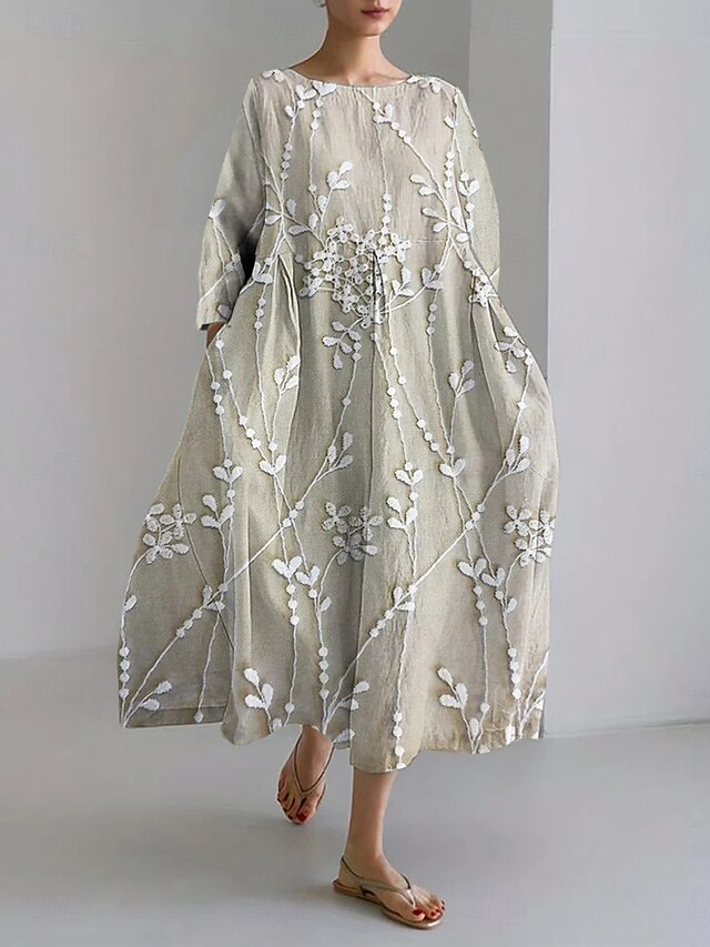 Pentru femei Rochie Maxi Rochie de Vară Rochie A line Rochie de vară ...