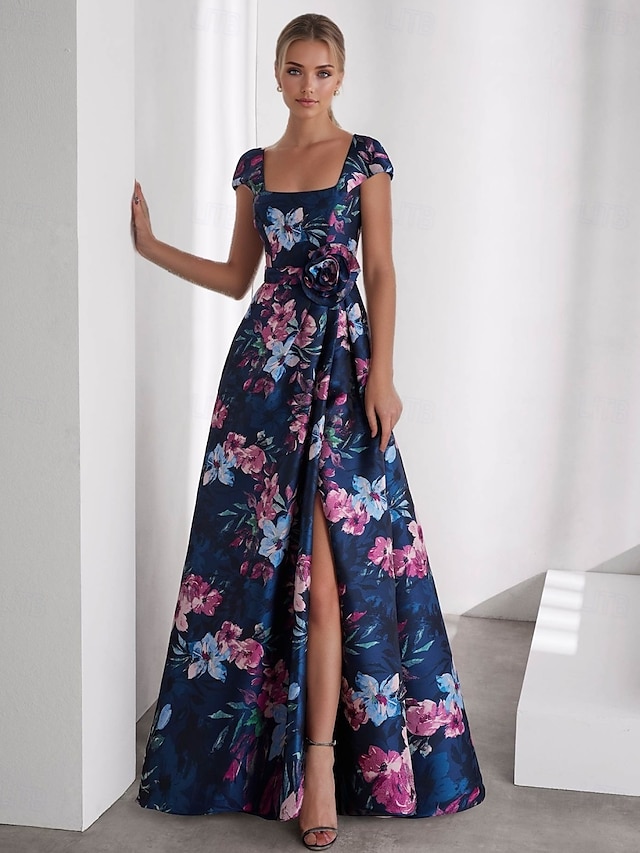 A-Line Robe de Soirée Élégante Robe de Mariage Formelle Longueur de Sol ...