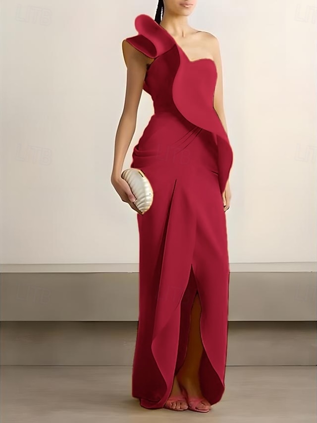 Sheath Column Asymmetrical Cocktail Dresses Prom Dresses Evening Gown ...