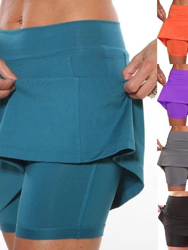 Women's Slacks Skort Anti Chafing Shorts Cozy Leggings Streetwear ...
