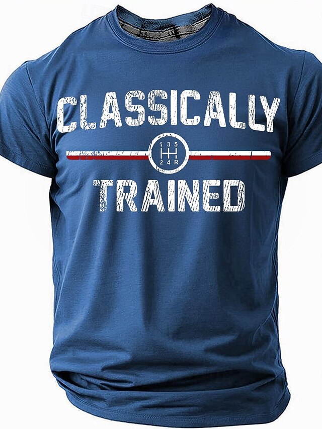 Men's Classically Trained Manual Gear Shift Driving Graphic Short ...