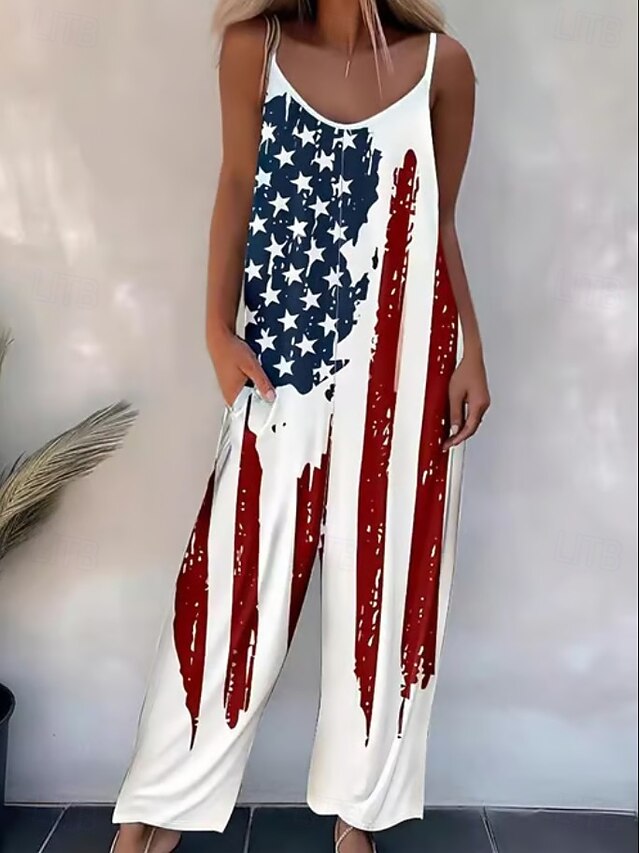 Mujer Mono Vacaciones Vintage Estilo Étnico Longitud total Alta ...