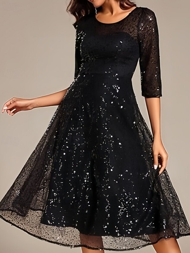 Robe invitée de mariage A-Line élégante robe invitée retour à la maison ...