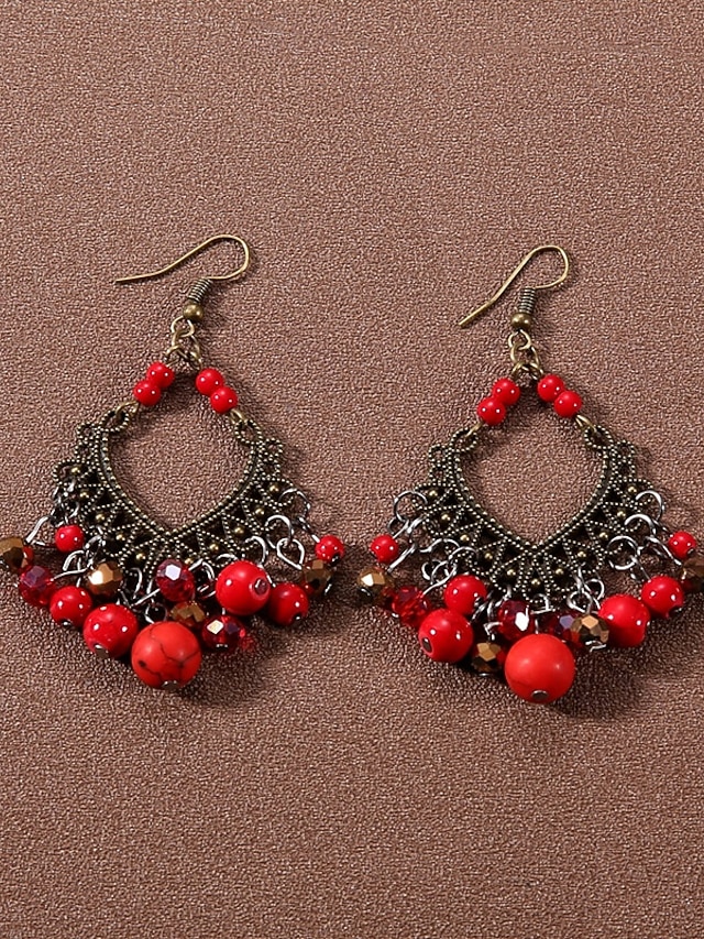 1 Paire Boucles d'oreilles For Femmes Rue Date Plage Alliage Le style ...